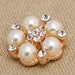 5 Rose Gold Buttons, Rose Gold Pearl Buttons, Silver Pearl Button, Gold ...