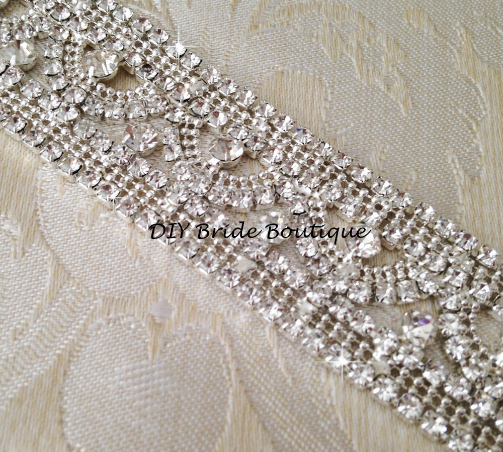 12 Rhinestone Trim Rhinestone Chain Rhinestone | Etsy