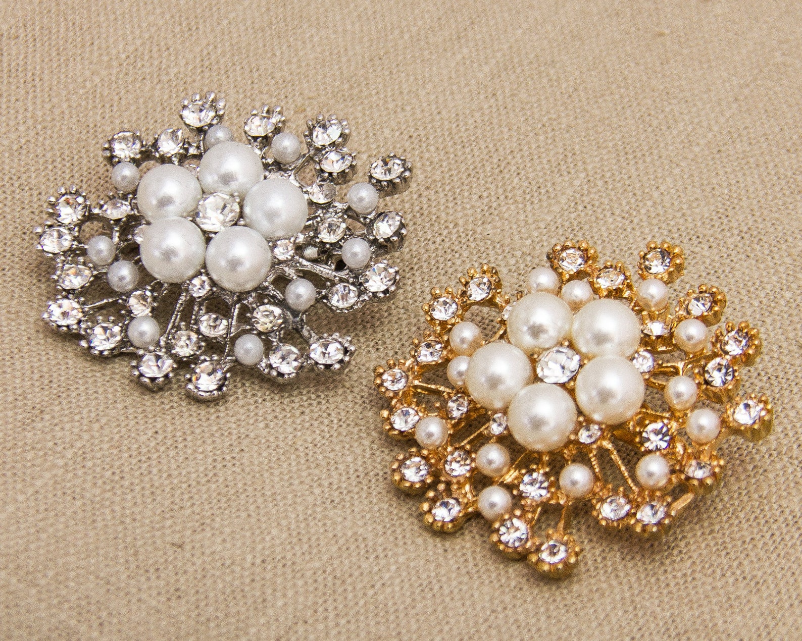 Rose Gold Rhinestone Brooch Crystal Brooch Rose Gold Brooch - Etsy