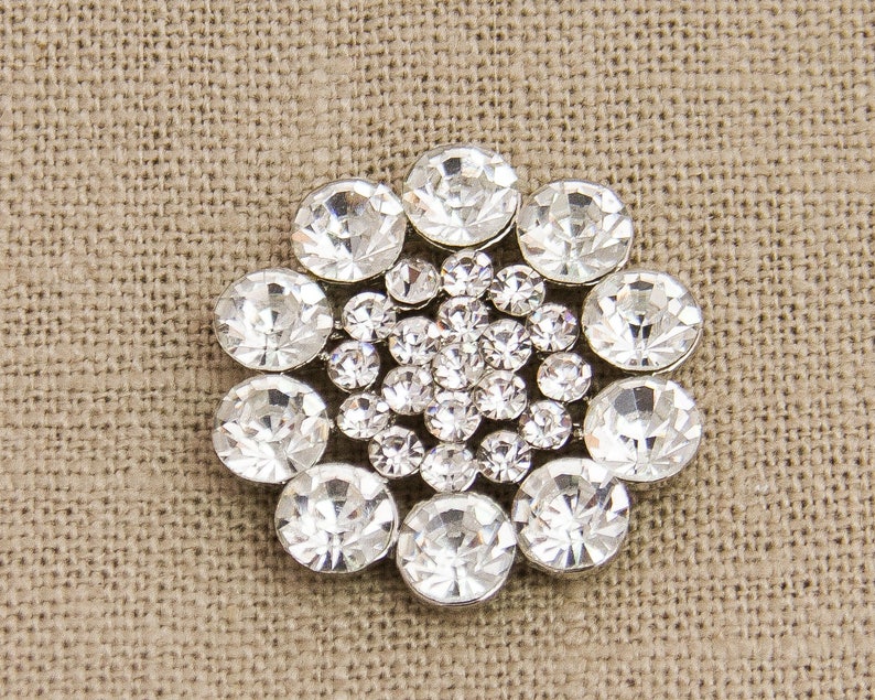 5 Rhinestone Buttons Rose Gold Rhinestone Button Rose Gold - Etsy