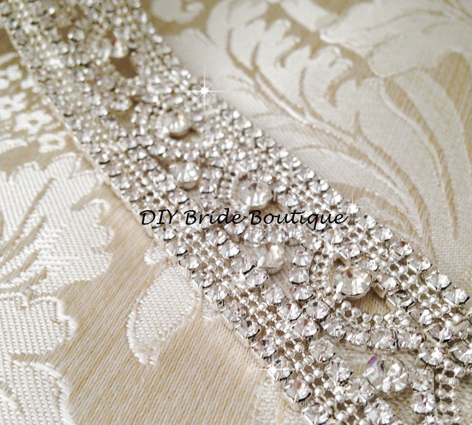 12 Rhinestone Trim Rhinestone Chain Rhinestone - Etsy