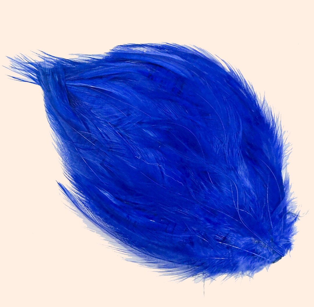 CLOSING SALE Royal Blye Feather Pad Hackle Feather Pads Craft Supply ...