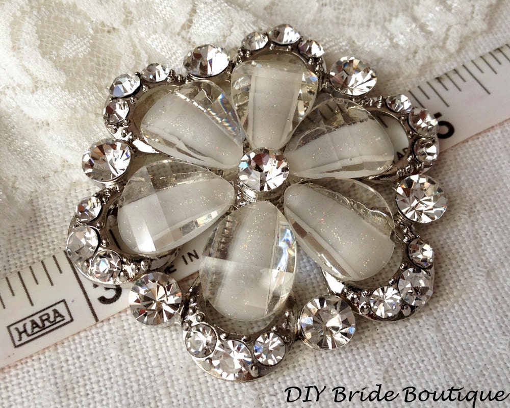 10 crystal Brooches Wedding Brooches Rhinestone Brooch Bridal | Etsy