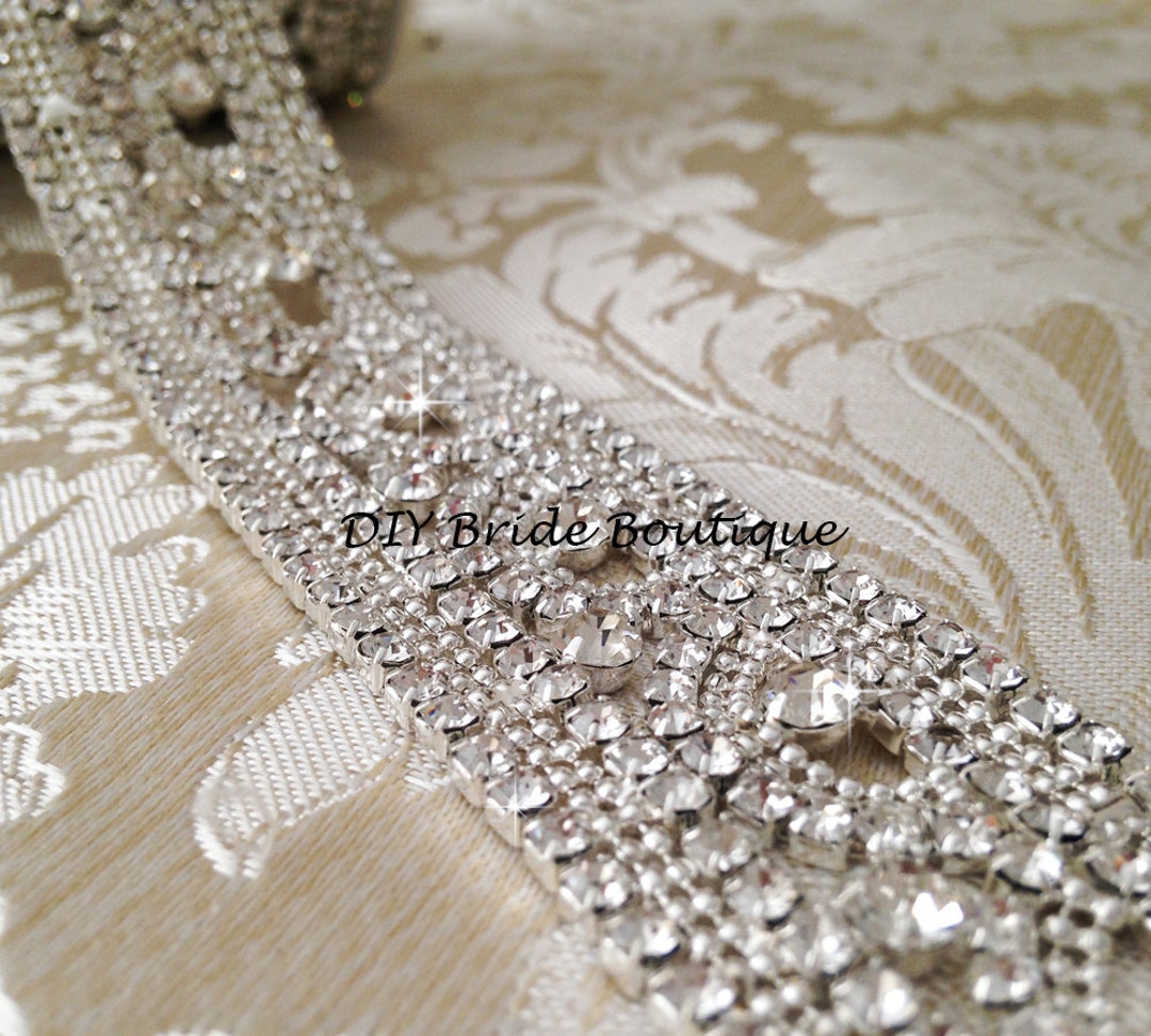 12 Rhinestone Trim Rhinestone Chain Rhinestone - Etsy