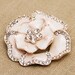 Rose Gold Wedding Brooch Rhinestone Brooch Crystal Brooch - Etsy