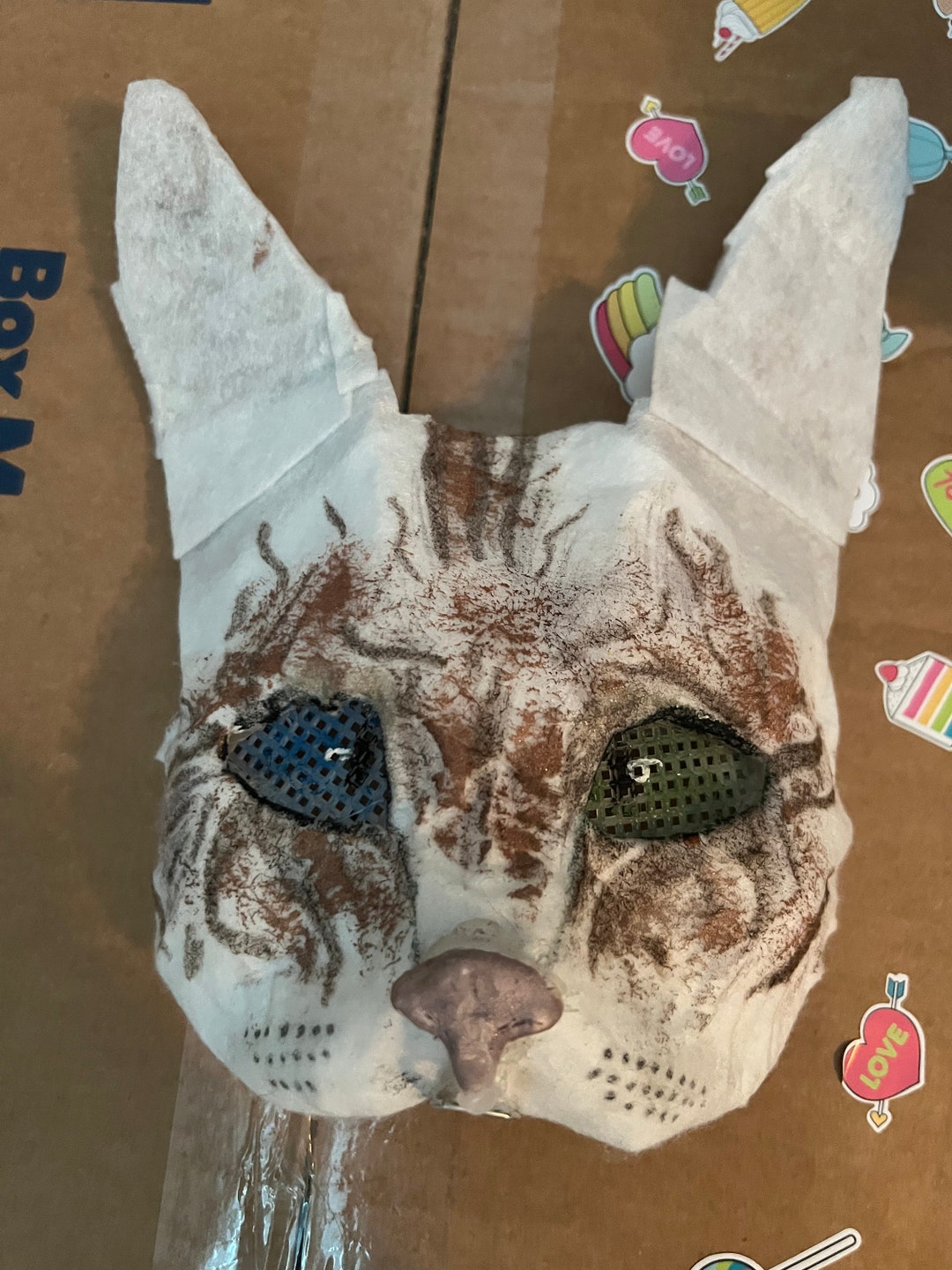 Realistic Cat Mask - Etsy