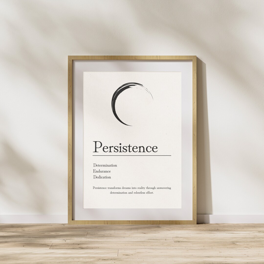 Zen Inspirational Quote Art Print Minimalist Wall Art for Motivation ...