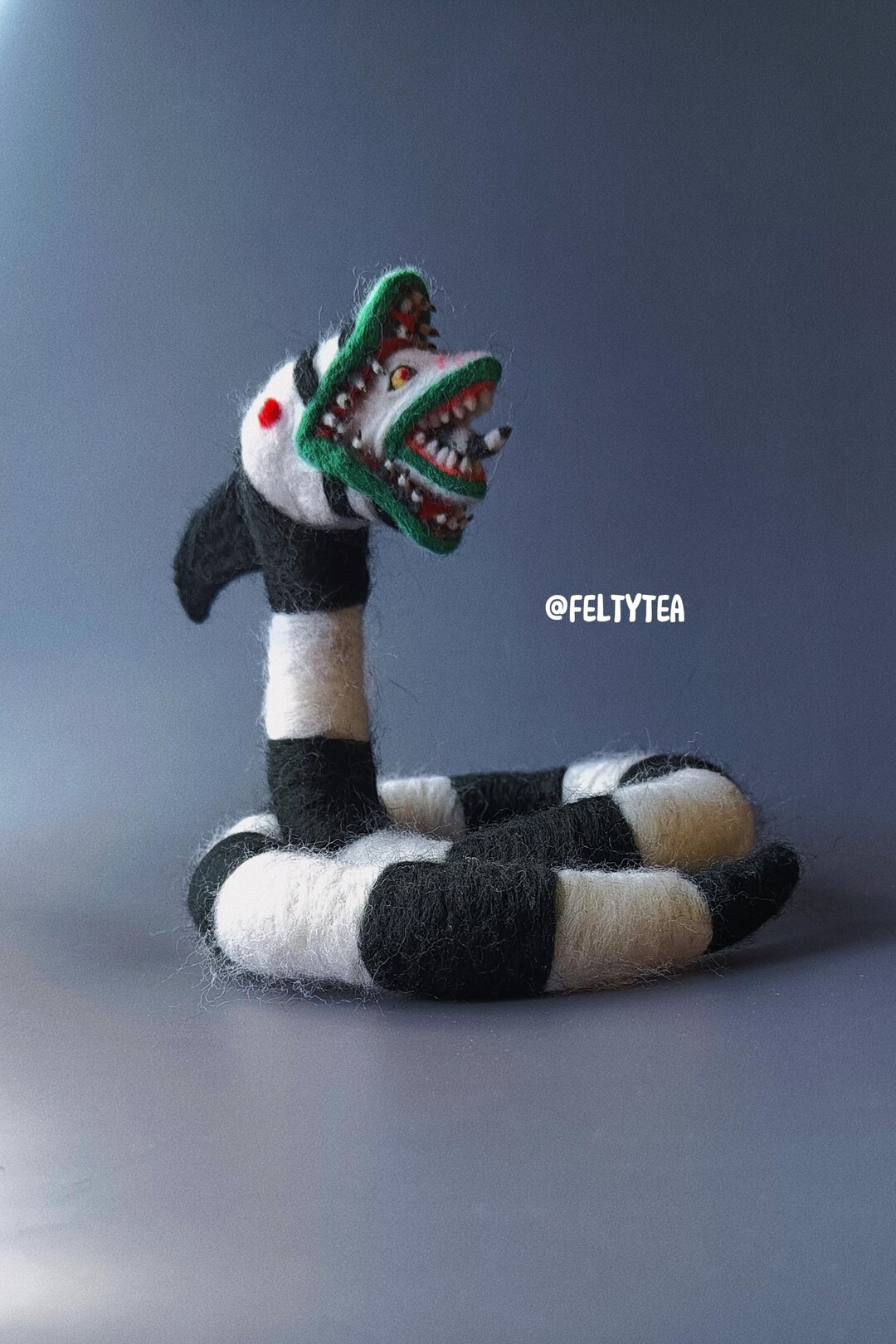 Beetlejuice Snake Figure Needle Felting Craft - Etsy UK