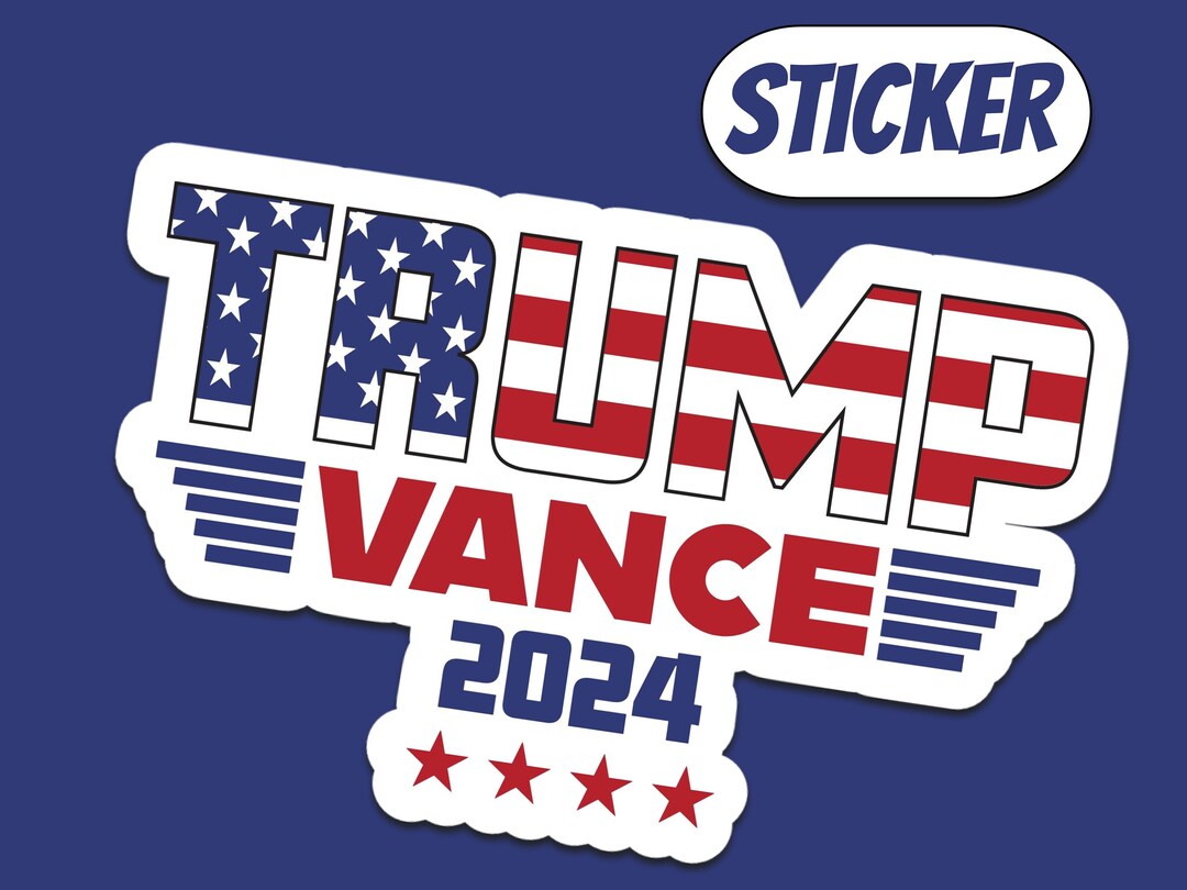 TRUMP VANCE 2024 Election Sticker MAGA Bumper Sticker Decal, Outdoor ...