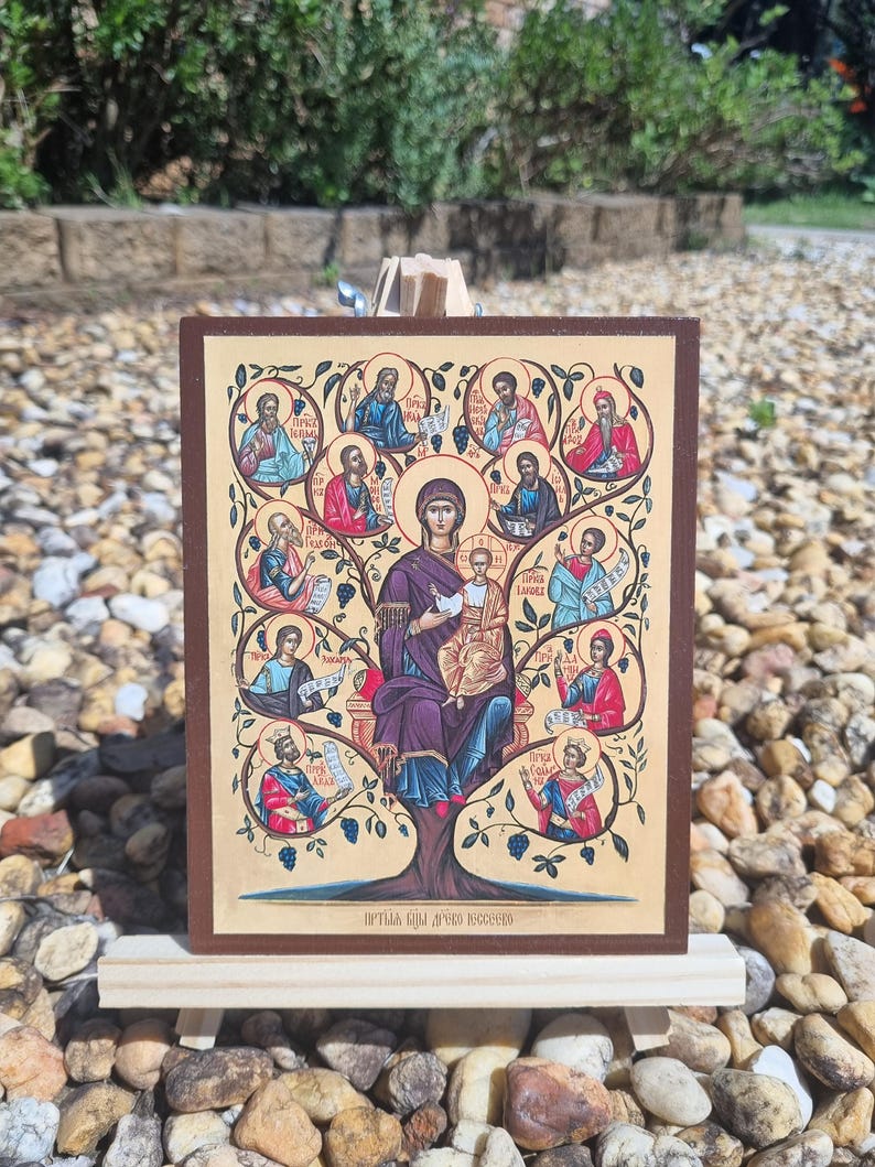 The Root of Jesse Orthodox Icon - Etsy