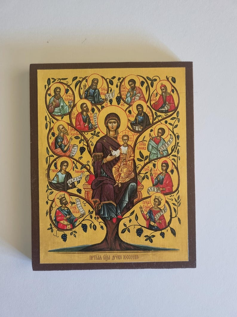 The Root of Jesse Orthodox Icon - Etsy