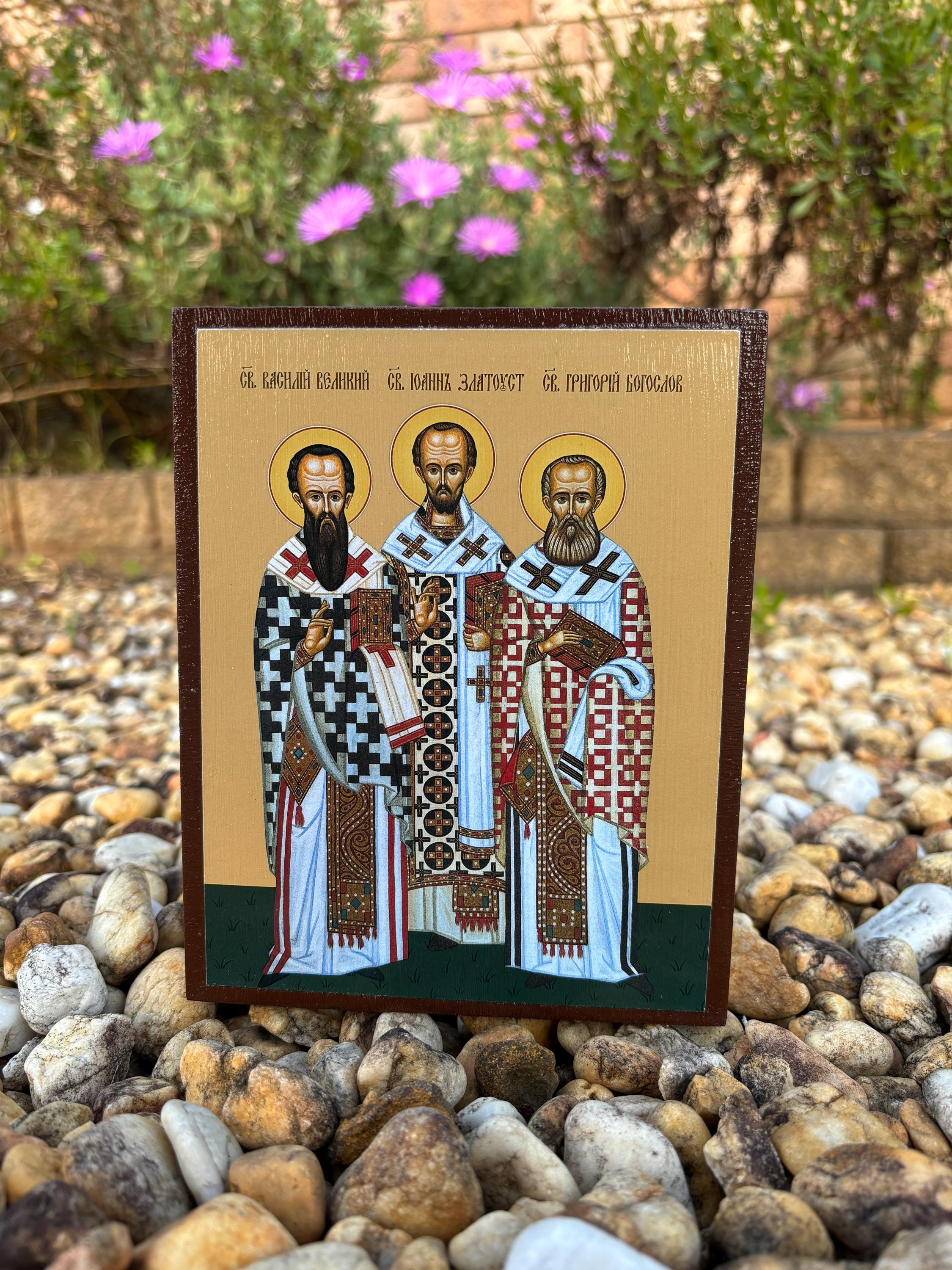 Orthodox Icon of the Three Holy Hierarchs - Etsy