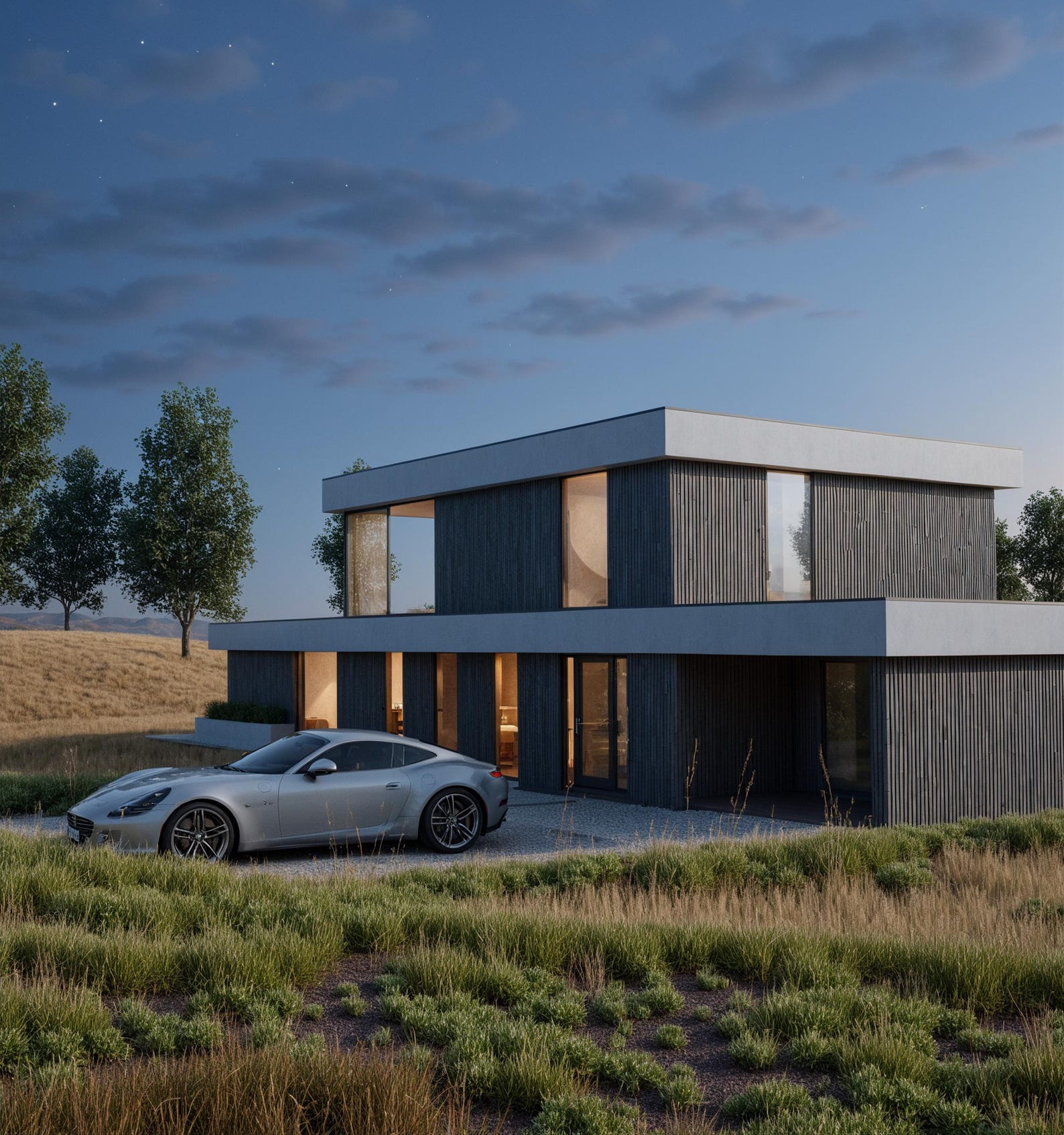 Modern Villa Plans | Luxury 2-story Home Building Plan PDF ...