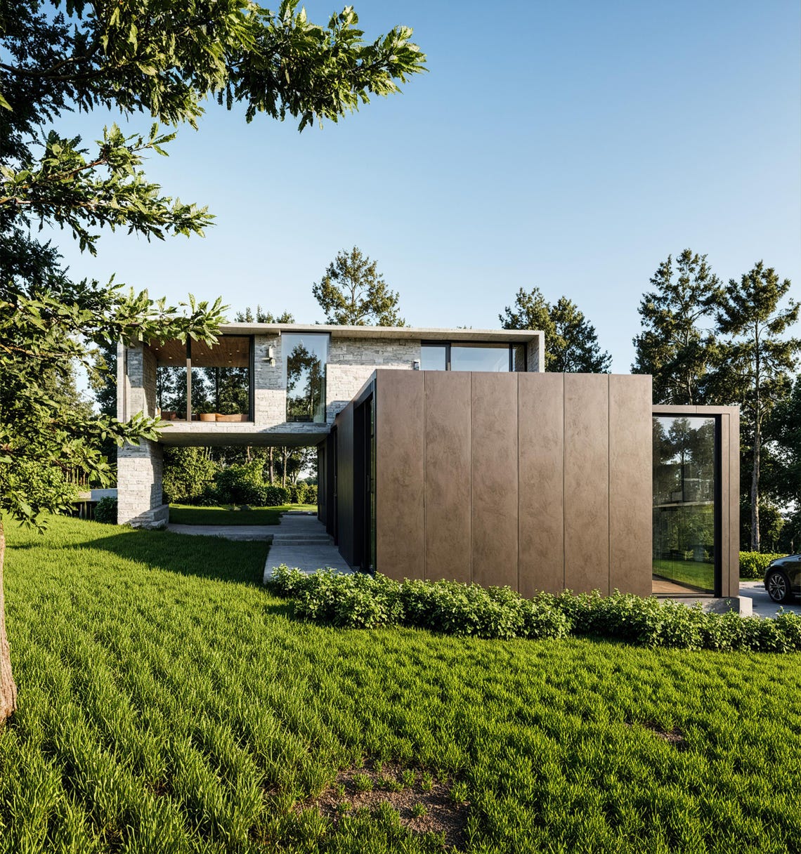 Modern Villa Plans | Contemporary 2-story Home Design | Architectural ...
