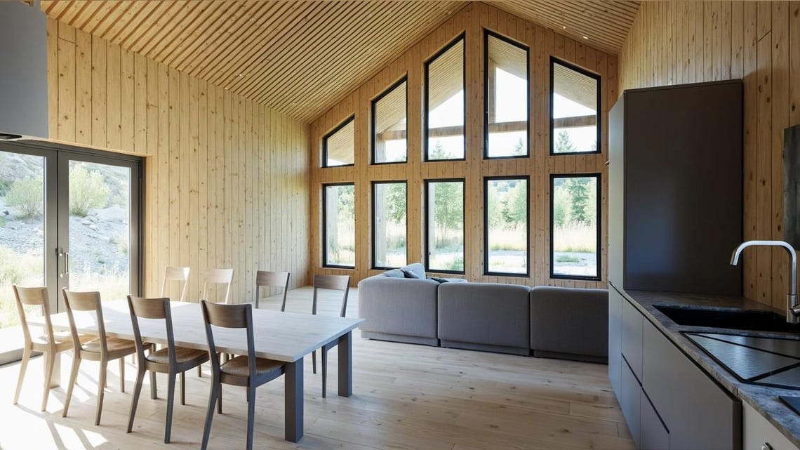SCANDINAVIAN HOUSE Plan, Cozy Nordic Cabin DIY Build, Architectural ...