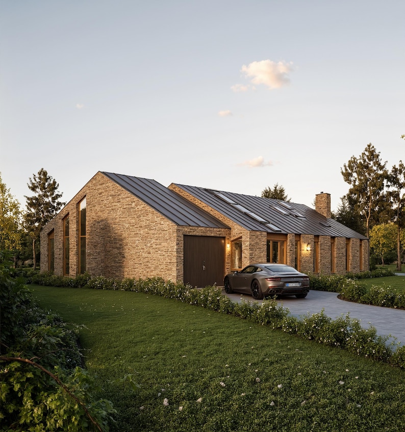 Modern Barndominium Plans – Complete House Blueprints, Architectural ...