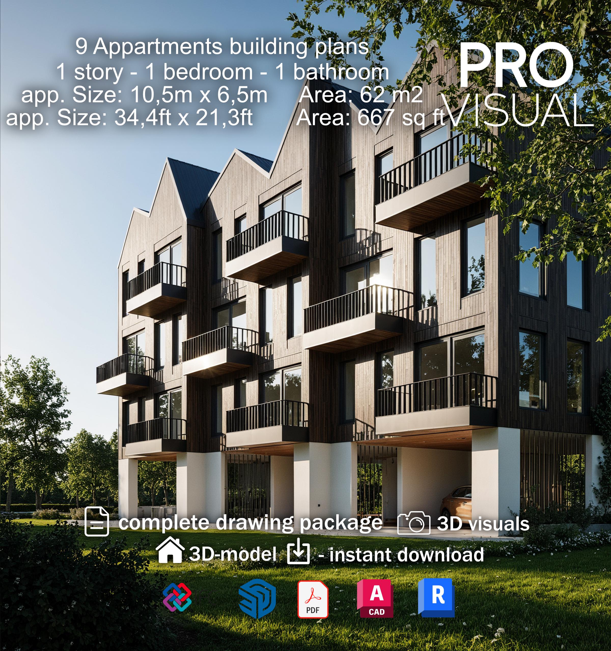 9 Luxury Apartment Building Plans | Modern Condo Layout Blueprint ...