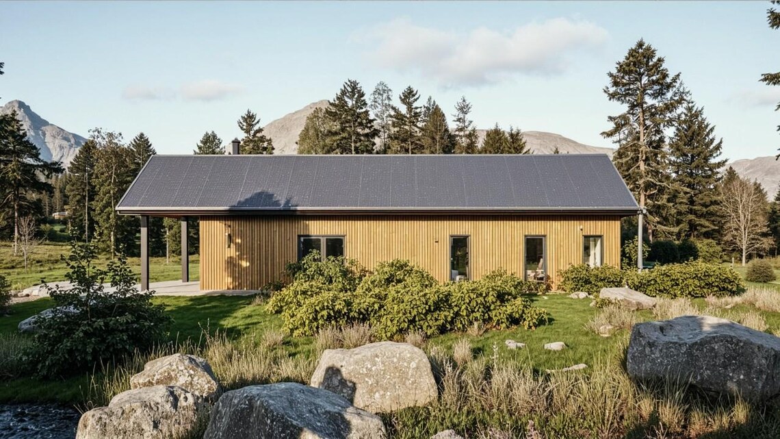 SCANDINAVIAN HOUSE Plan, Cozy Nordic Cabin DIY Build, Architectural ...