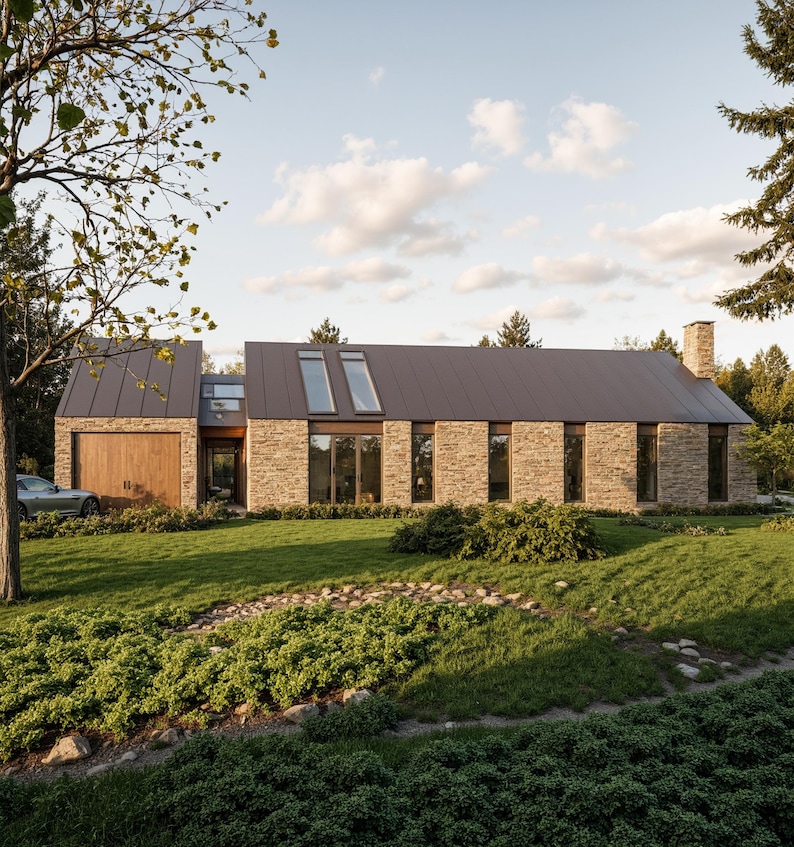 Modern Barndominium Plans – Complete House Blueprints, Architectural ...