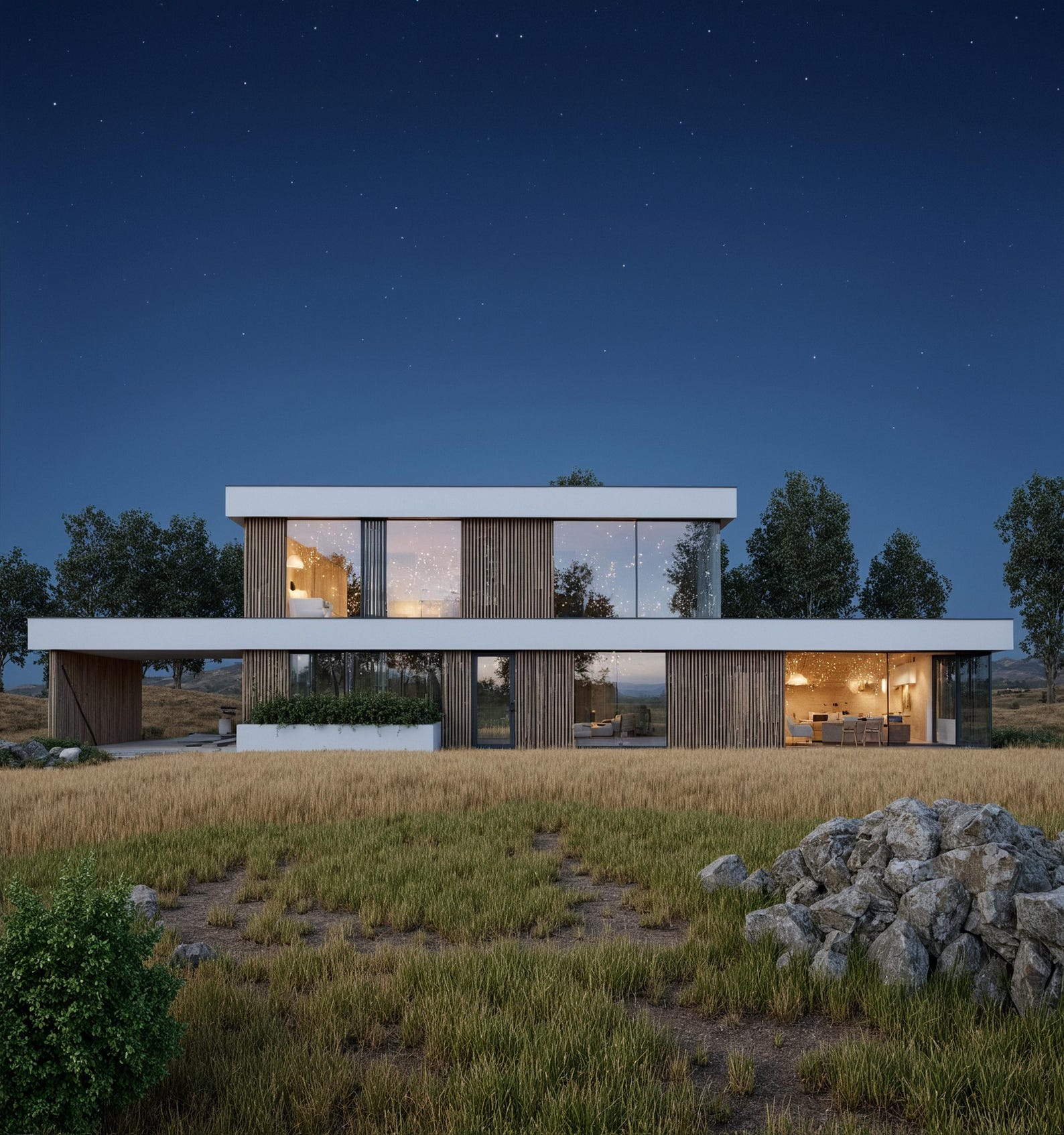 Modern Villa Plans | Luxury 2-story Home Building Plan PDF ...