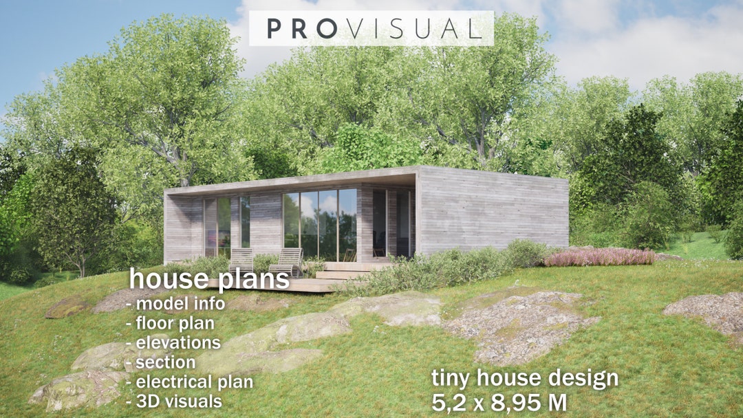 Diy Tiny HOUSE Drawing FLOOR PLANS, Digital Download Mini Wood Home ...