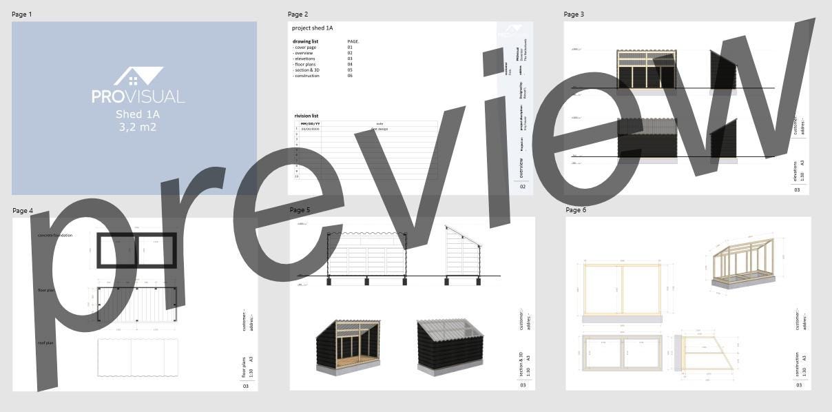 DIY Firewood Shed Plans – Small Backyard Log Storage Shed – Printable ...