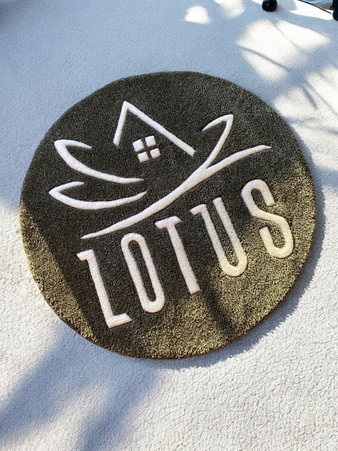 Custom Brand Logo Tufting Rug Personalized Handmade Floor Mat, Unique ...