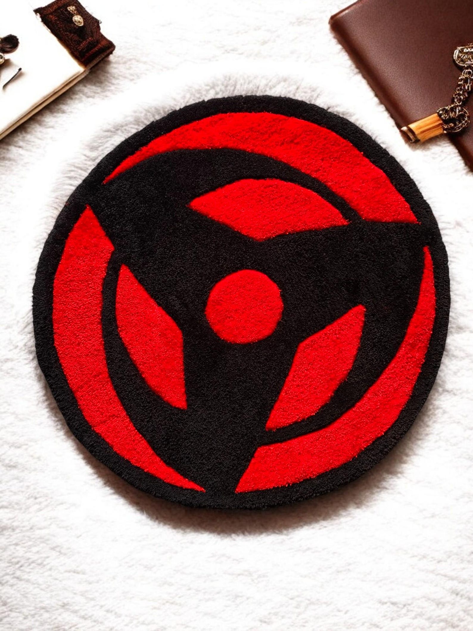 Sharingan Naruto Tufting Rug Handcrafted Anime Decor Unique Home ...
