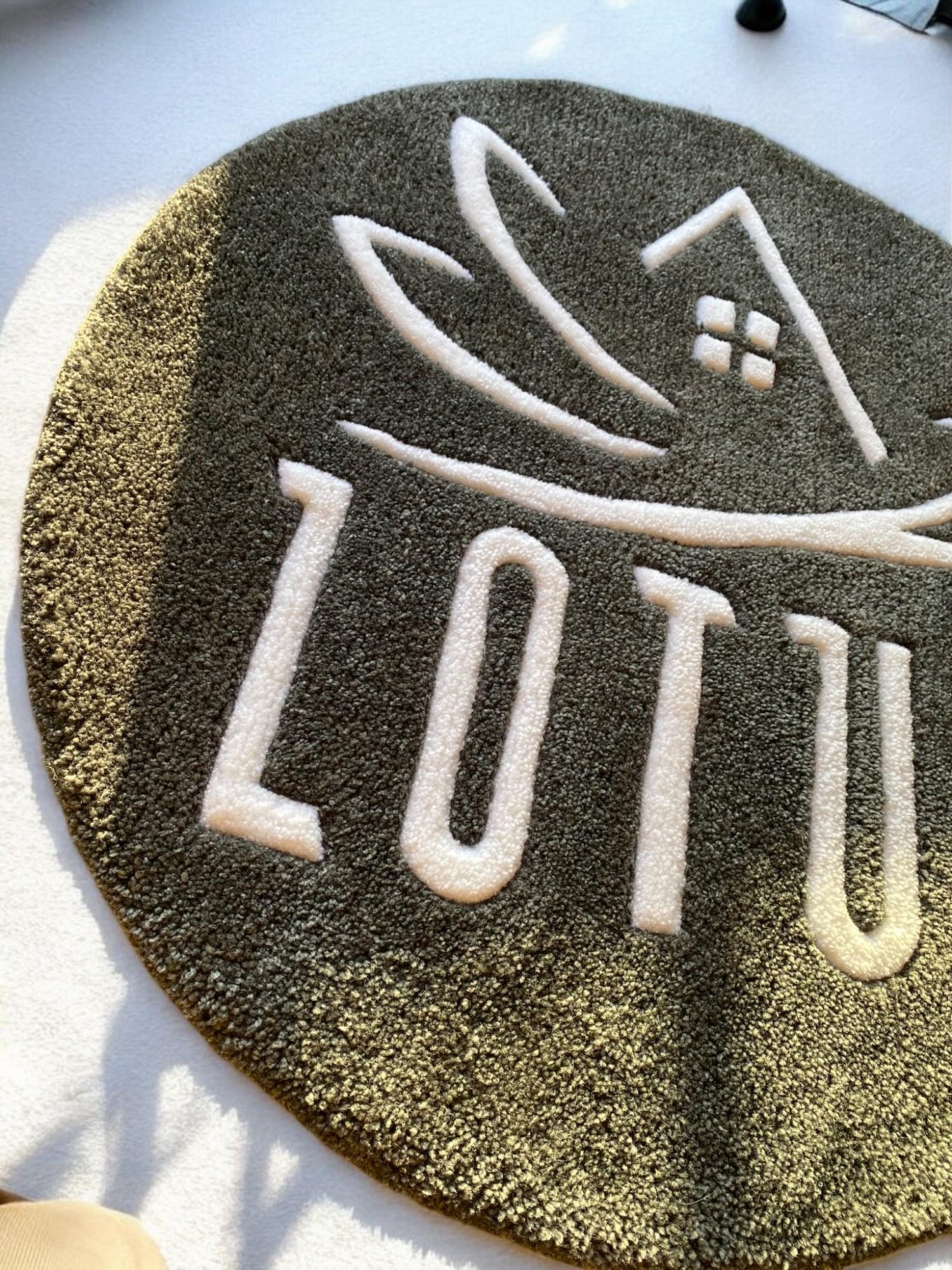 Custom Brand Logo Tufting Rug Personalized Handmade Floor Mat, Unique ...