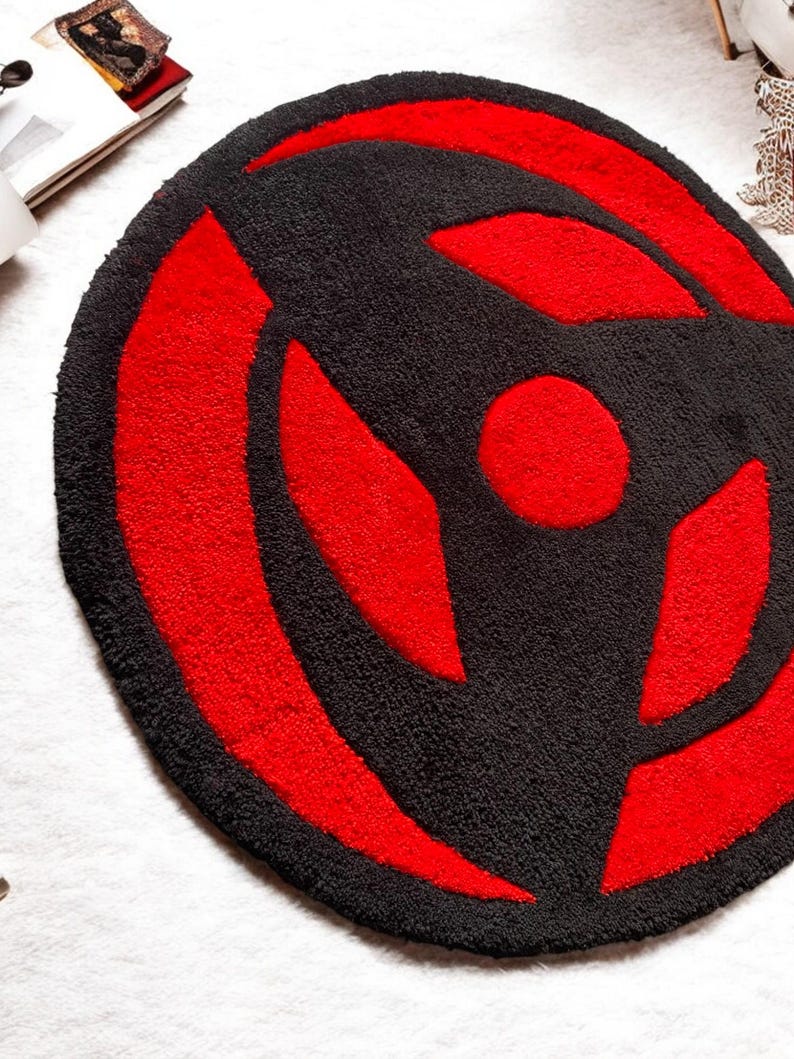 Sharingan Naruto Tufting Rug Handcrafted Anime Decor Unique Home ...
