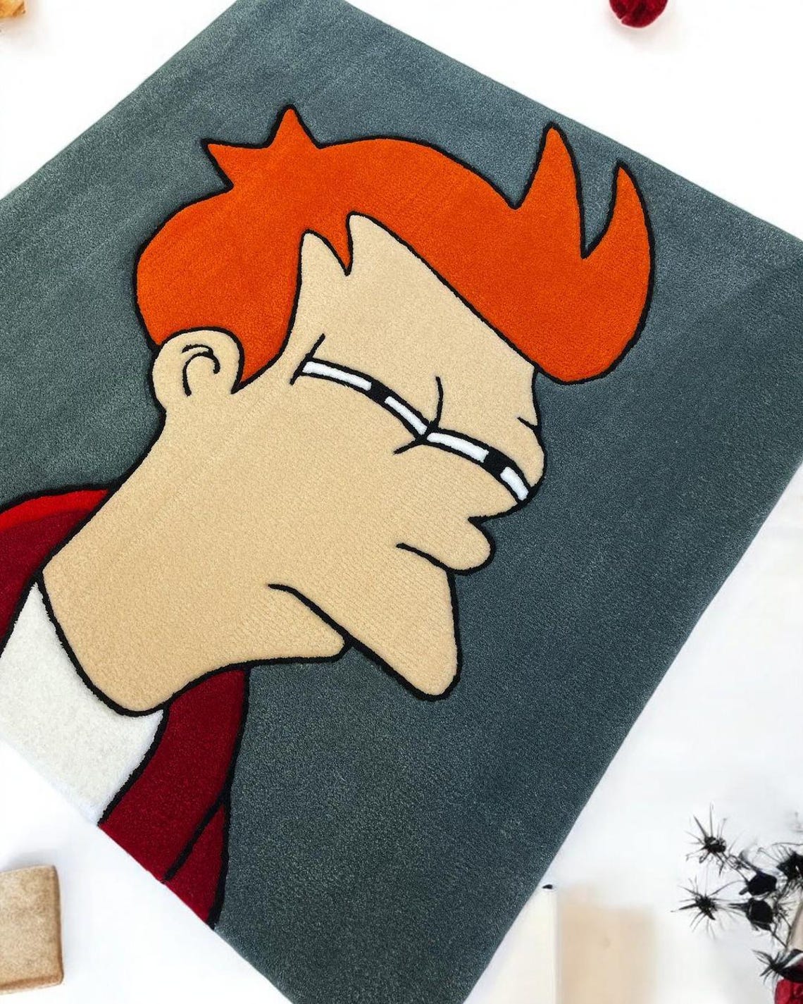 Philip J. Fry Tufting Rug Futuristic Home Decor Unique Design Geeky ...