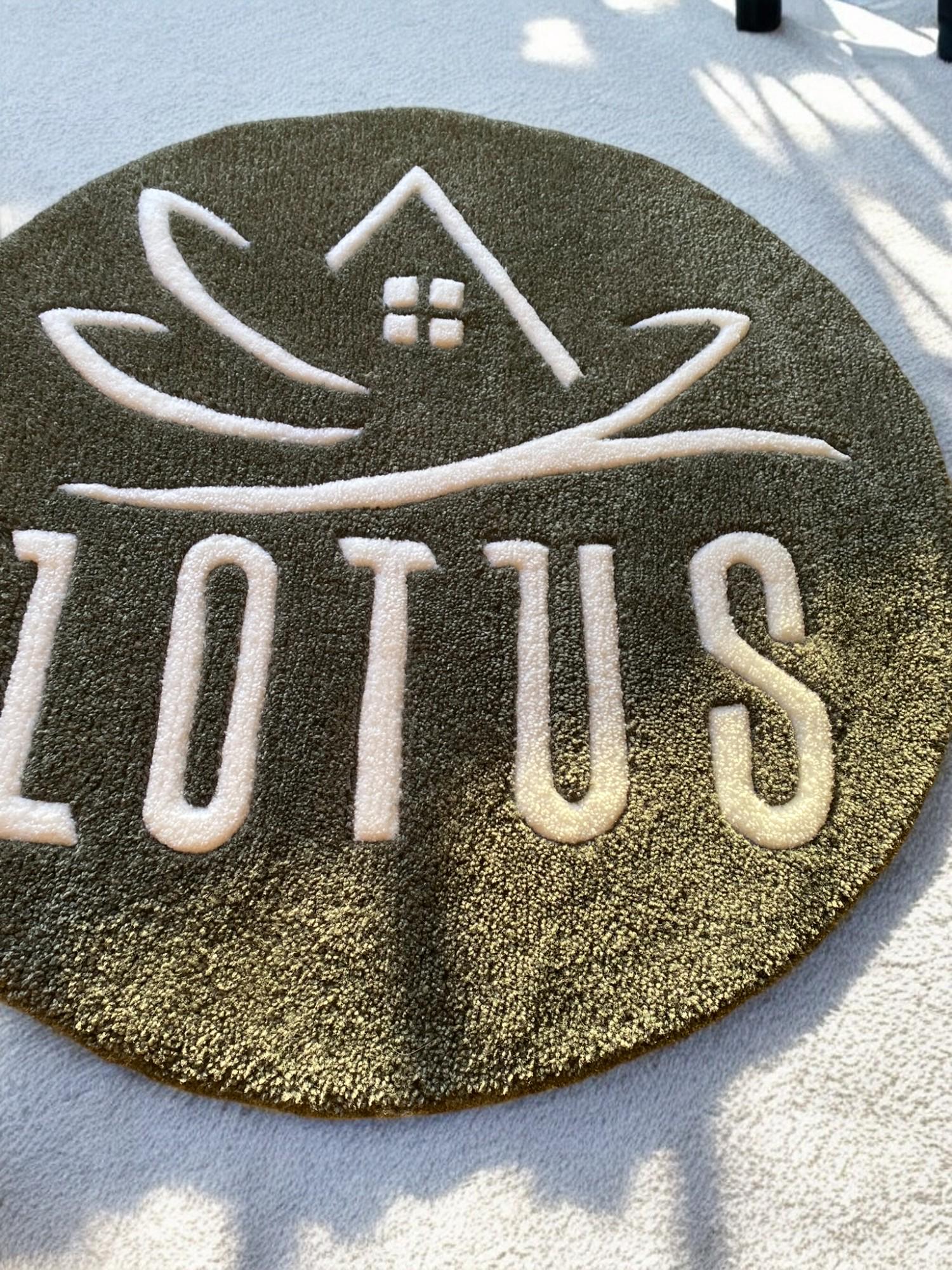 Custom Brand Logo Tufting Rug Personalized Handmade Floor Mat, Unique ...