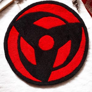 Sharingan Naruto Tufting Rug Handcrafted Anime Decor Unique Home ...