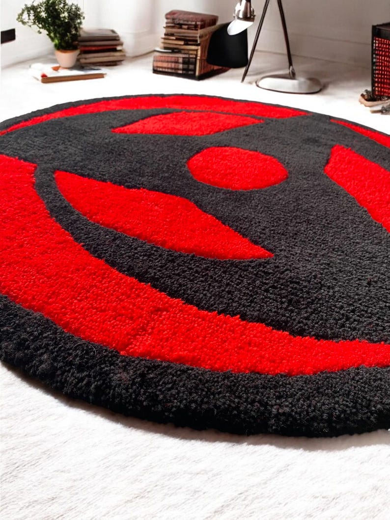 Sharingan Naruto Tufting Rug Handcrafted Anime Decor Unique Home ...