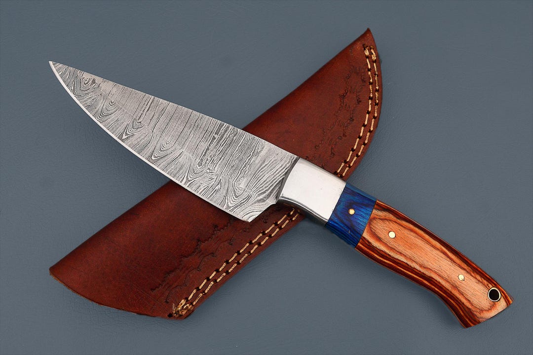Original Damascus Steak Knife - Custom Hand Forged Damascus Steel Blade ...