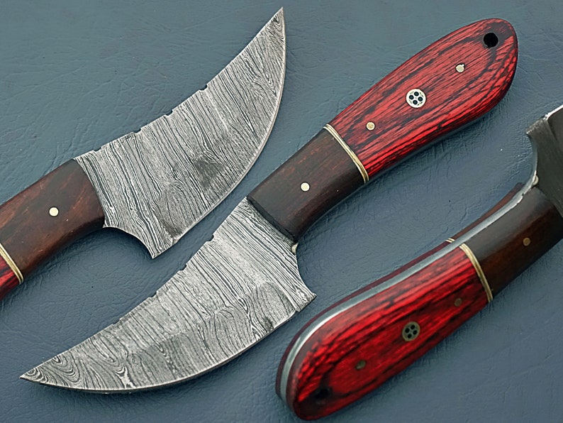 Black Handcrafted Damascus Hunting Knife, Hand-forged Damascus Steel Blade, Damascus Steel Knife ...