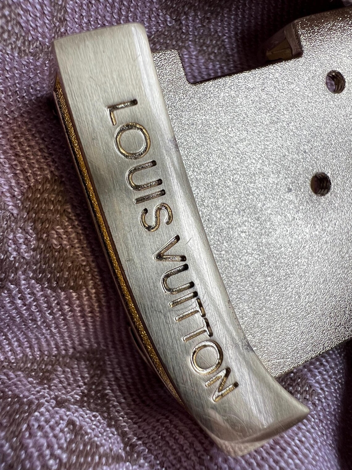 Louis Vuitton Gold Belt Buckle Unisex - Etsy