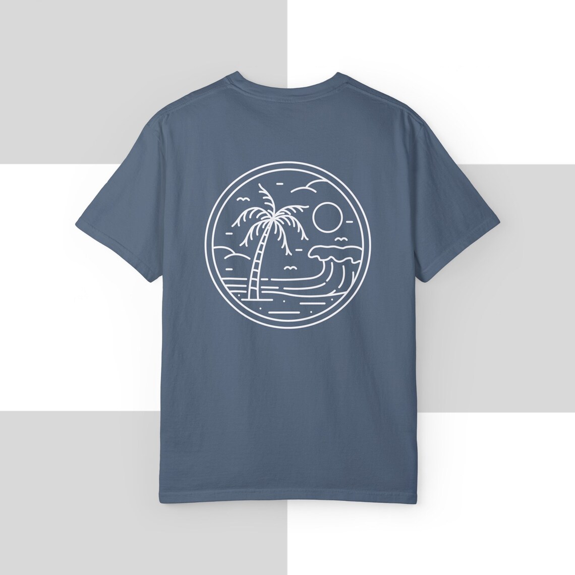 Surf Board Beach Shirt, Retro Comfort Colors T-shirt, Trendy Beach ...