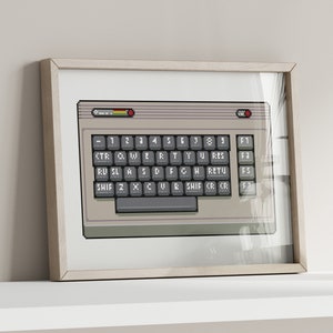 Retro Commodore 64 Pixel Art Cross Stitch Pattern | Vintage Computer ...
