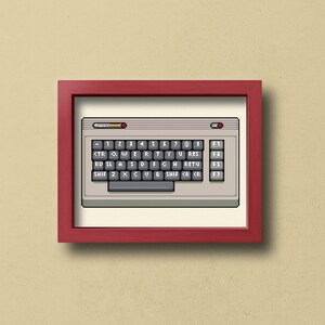 Retro Commodore 64 Pixel Art Cross Stitch Pattern | Vintage Computer ...