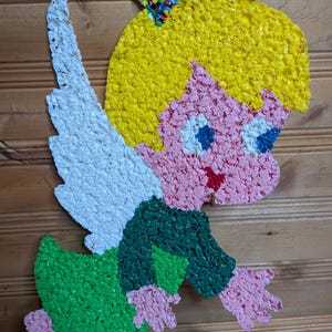 Vintage Melted Plastic Popcorn Christmas Green Angel Decor - Etsy