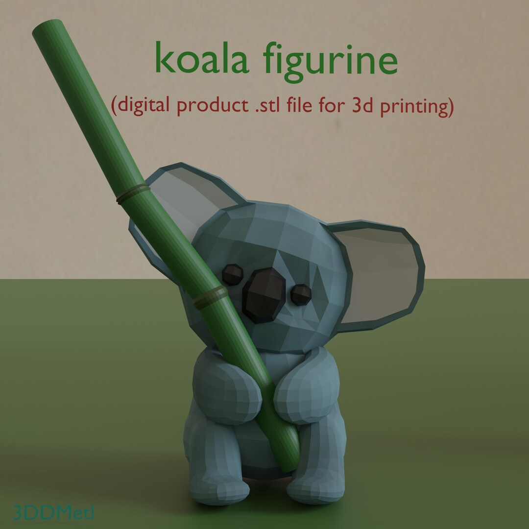Figurine - Koala (.stl File for 3d Printing) - Etsy