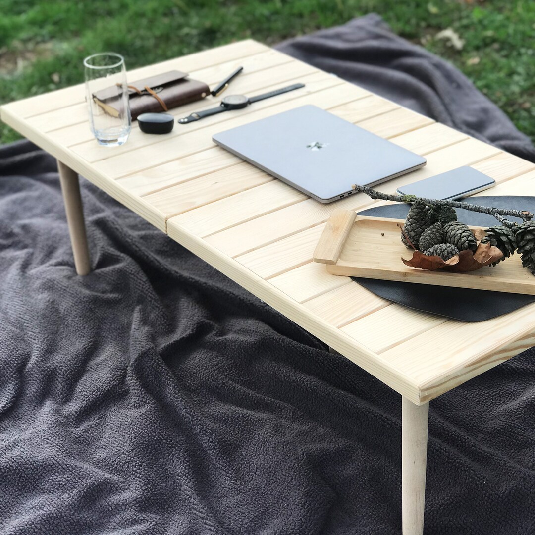 28x60xh13 Inch Wooden Foldable Boho Picnic Table /WALNUT - Etsy