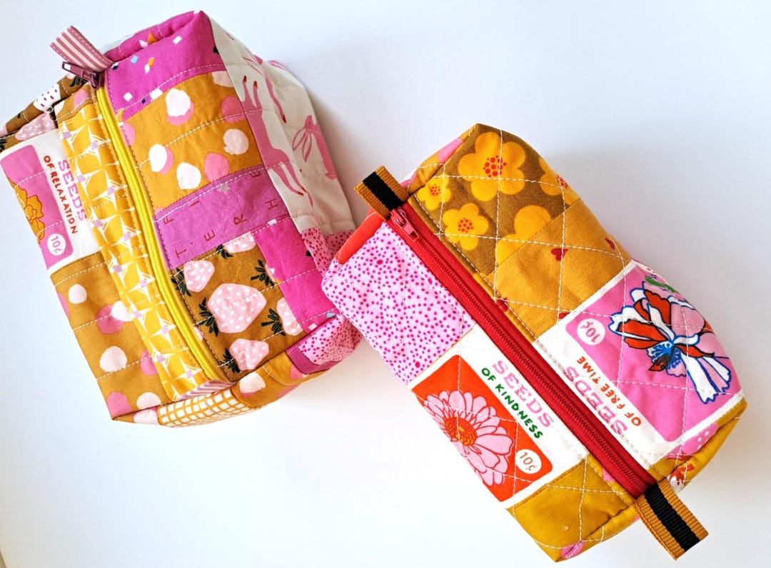 Quilted Patchwork Pouch Small Ruby Star Society - Etsy