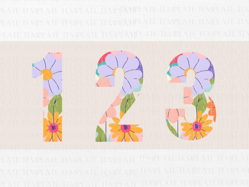 SVG Groovy Numbers | Colorful SVG Shapes Retro Kids Pack | 70s Alphabet ...