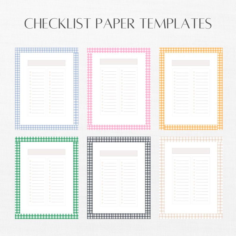 Goodnotes Gingham & Notability Templates Digital Notecovers for Digital ...