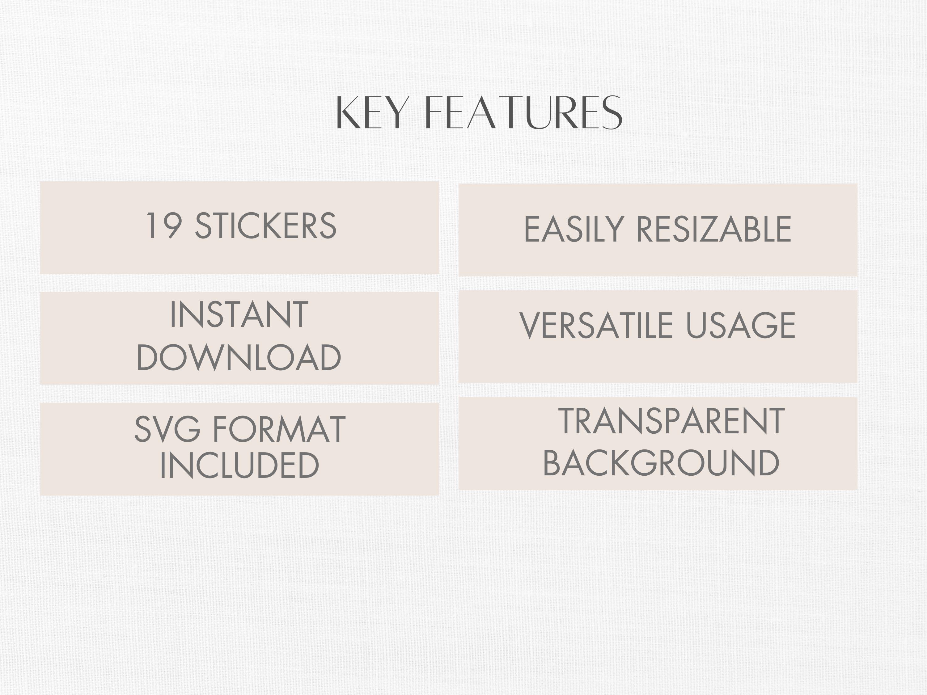 Girly SVG Numbers Floral SVG Shape Pack for Goodnotes - Etsy