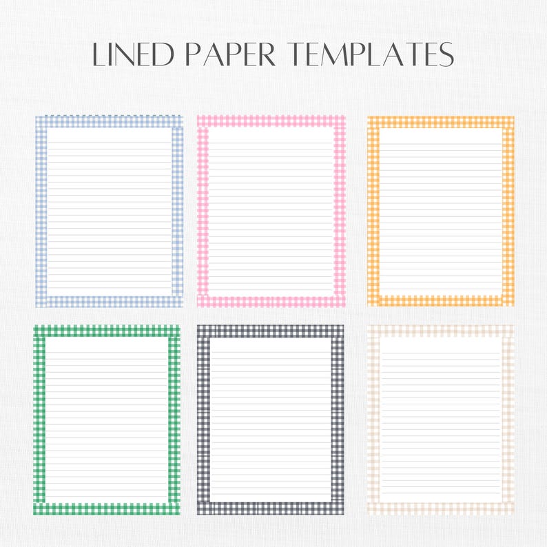 Goodnotes Gingham & Notability Templates Digital Notecovers for Digital ...