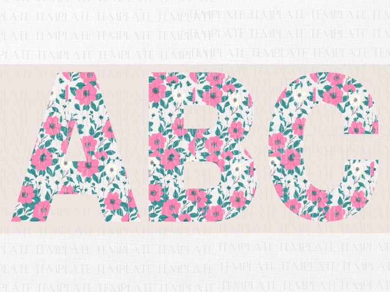 Botanical Letter SVG Bundle | Floral Font for Cricut | Dainty Rose ...