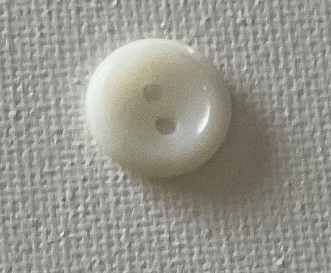 Vintage White 2-hole Plastic Buttons - Etsy